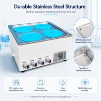 China Cenlee Biology Pharmaceutical Lab Efficient Mixing 4-Position RT-100°C 0-2400rpm Stainless Steel Magnetic Stirring Water Bath for sale