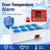 China Cenlee HH-8 Pharmaceutical Chemical Testing Dual-Row 8-Hole ±0.5°C Uniform Heating 100°C Digital Thermostatic Water Bath for sale
