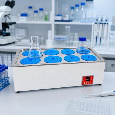 China Cenlee Aquaculture Hygiene Education Lab 8-Hole 1500W RT+5°C to 100°C Stainless Steel Digital Constant Temperature Water Bath for sale