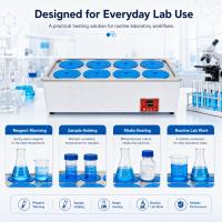 China Cenlee Aquaculture Hygiene Education Lab 8-Hole 1500W RT+5°C to 100°C Stainless Steel Digital Constant Temperature Water Bath for sale