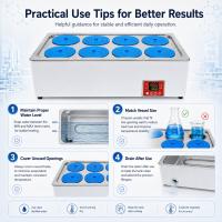 China Cenlee Aquaculture Hygiene Education Lab Safe Heating HH-8 8-Hole PID Control 100°C Water-Shortage Protection Digital Water Bath for sale