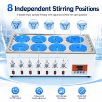 China Cenlee 304 Stainless Steel 8-Hole Constant Temperature Magnetic Stirrer Water Bath for Pharma Biology and Education Labs for sale