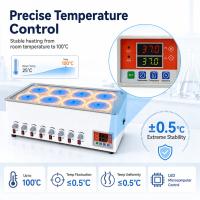 China Cenlee 304 Stainless Steel 8-Hole Constant Temperature Magnetic Stirrer Water Bath for Pharma Biology and Education Labs for sale