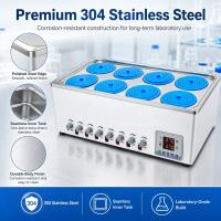 China Cenlee 304 Stainless Steel 8-Hole Constant Temperature Magnetic Stirrer Water Bath for Pharma Biology and Education Labs for sale