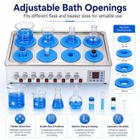 China Cenlee 304 Stainless Steel 8-Hole Constant Temperature Magnetic Stirrer Water Bath for Pharma Biology and Education Labs for sale