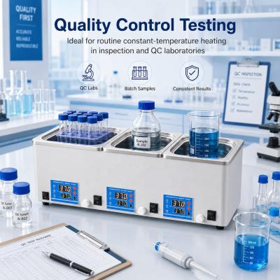 China Cenlee HH-S3 Digital Triple Chamber Water Bath 220V 900W for Chemical Research, Sample Preparation and Quality Control Testing for sale