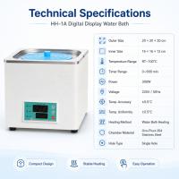 China Laboratory Digital Water Bath Heater 300W for DNA Extraction PCR Sample Preparation and Incubation for sale