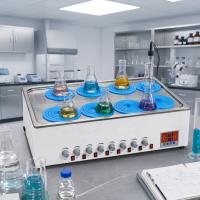 China Cenlee 8-Position Magnetic Stirring Water Bath Laboratory Equipment for Biological Sample Mixing and Temperature Control for sale