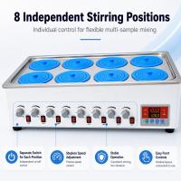 China Cenlee 8-Position Magnetic Stirring Water Bath Laboratory Equipment for Biological Sample Mixing and Temperature Control for sale
