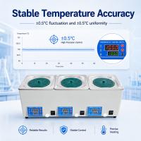China CENLEE 3 Hole 3 Temperature Digital Water Bath Stainless Steel Constant Temperature Bath for University Biology Chemistry Labs for sale