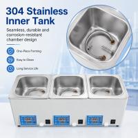 China CENLEE 3 Hole 3 Temperature Digital Water Bath Stainless Steel Constant Temperature Bath for University Biology Chemistry Labs for sale