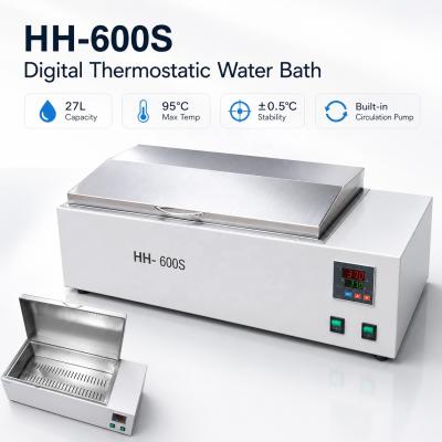 China Cenlee Digital Display Constant Temperature Water Bath 27L Stainless Steel Lab Water Bath for Distillation Drying Serum Test for sale