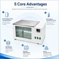 China Cenlee Thermostatic Water Bath 304 Stainless Steel Digital LED RT+5-100C Large Capacity Circulating Bath for Chemical Pharma Lab for sale