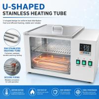 China Cenlee Thermostatic Water Bath Dual View LED Display Stainless Steel Circulating Bath for Distillation Drying Concentration Lab for sale