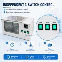 China Cenlee Thermostatic Water Bath Dual View LED Display Stainless Steel Circulating Bath for Distillation Drying Concentration Lab for sale