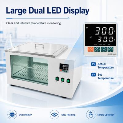 China Cenlee Thermostatic Water Bath with Circulating Pump 304 Stainless Steel LED Display RT+5-100C for School Biology Teaching Lab for sale