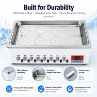 China Factory Direct Magnetic Stirring Water Bath Digital Temperature Stainless Steel Stirrer for Chemical Lab for sale