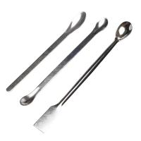 China 20/30cm Lab Use Stainless Steel Medicinal Spoon Spatula Sampling Spoon Scoop Mixing Spatula for Lab Consumables for sale