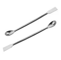 China 20/30cm Lab Use Stainless Steel Medicinal Spoon Spatula Sampling Spoon Scoop Mixing Spatula for Lab Consumables for sale