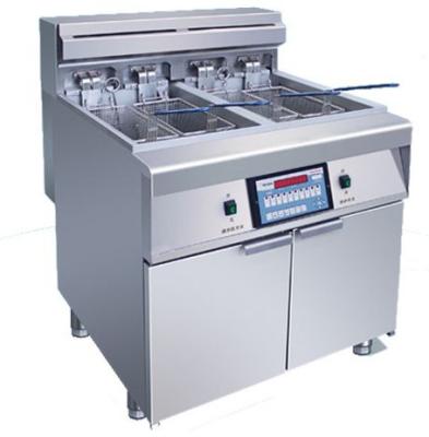 China 2 Tank Electric Digital Fryer 4 Basket With Filter , 380V / 36KW for sale