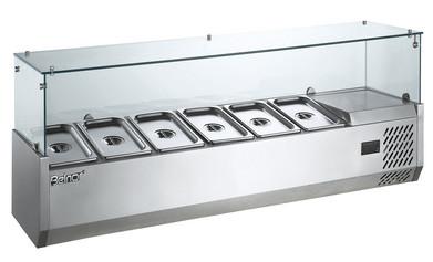China 1/3x6 Commercial Ice Cream Freezer Salad Bar With Static Cooling 3.5KW/220V for sale