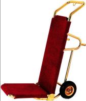 China Titanium Plated Baggage Trolley With Rubber Wheel , 460*560*1180mm for sale