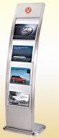 China Floor Standing Newspaper Rack Room Service Equipments Sand Steel For Lobby for sale