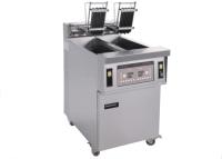 China 13*2L Electric 2-Tank Fryer / Commercial Kitchen Equipments With Oil Filter System for sale