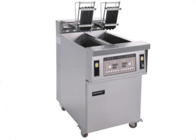 China 13*2L Electric 2-Tank Fryer / Commercial Kitchen Equipments With Oil Filter System for sale