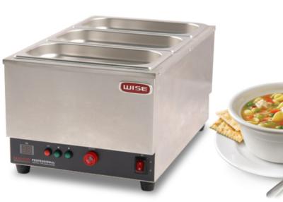 China Countertop Food Warmer Snack Food Equipment Electric Bain Marie Three Tank for sale