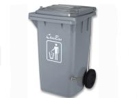 China 120L Foot pedal Side wheel Garbage Bin / Room Service Equipments Environment Protection for sale