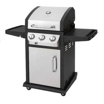 China Barbecue Outdoor Kitchen Equipment 3 Burners Portable LP Propane Gas Grill for sale