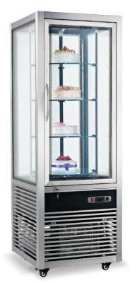 China Cake Display Commercial Refrigerator Freezer Showcase All Around Glass Door for sale