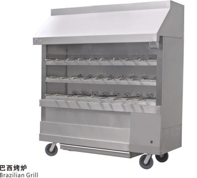 China Silvery White Stainless Steel Brazilian Charcoal Oven Burner Commercial Kitchen Equipments for sale