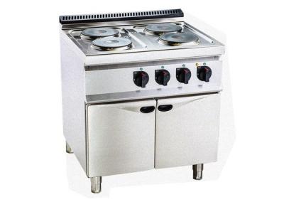 China Electric 4 Hot Plate Cooker professional kitchen equipment With Cabinet 800*700*920mm for sale