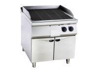 China Cabinet Western Kitchen Equipment Gas Lava Rock Grill CE certification for sale