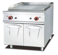 China Western Kitchen Equipment Gas Griddle With Cabinet 1/3 Grooved 800*900*940mm for sale