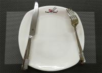 China Square Dish Plate With Customized-Logo Porcelain Dinnerware Sets Dia. 23cm for sale