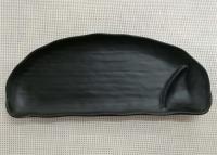 China Half-moon Black Melamine Plate Imitation Porcelain Dinnerware Sets Length 27cm for sale