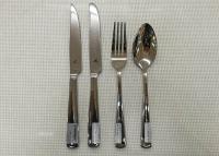 China Stainless Steel 304# Flatware Sets Of 20 Pieces Steak Knife Dinner Fork Serving Spoon for sale
