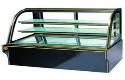 China Glass Door Upright Cake Cooling Showcase for sale