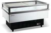China Top Open Island Commercial Refrigerator Freezer 450L For Store , White Painting for sale