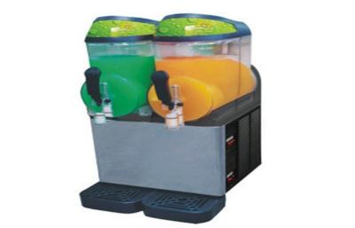 China Plastic Two-Tank Stainless Steel Slush Machine XC224 For Snack Food Bar for sale