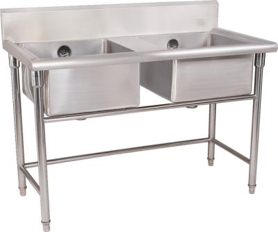 China Stainless Steel Double Compartment Sink for sale