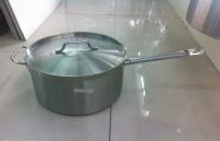 China Kitchen 3.0mm Stainless Steel Cookwares , Silver Aluminum Sauce Pan YX103301 for sale
