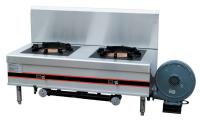 China 96KW Stainless Gas Stock Pot Range Two Burner For Commercial Kitchen for sale