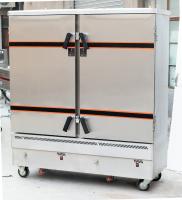 China Energy-Saving Commercial Gas Food Steamer DMD-R-12 With Door , Stainless Steel for sale