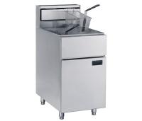 China JUSTA Single Vat 2 Basket Commercial Kitchen Gas Deep Fryer ZH-RF-2 for sale
