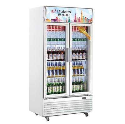 China Dukers Commercial Refrigerator Freezer Fan Cooling Upright Showcase for sale