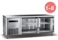 China Refrigerated Work Table For Kitchen 660L Commercial Refrigerator Freezer R134a Fan Cooling for sale